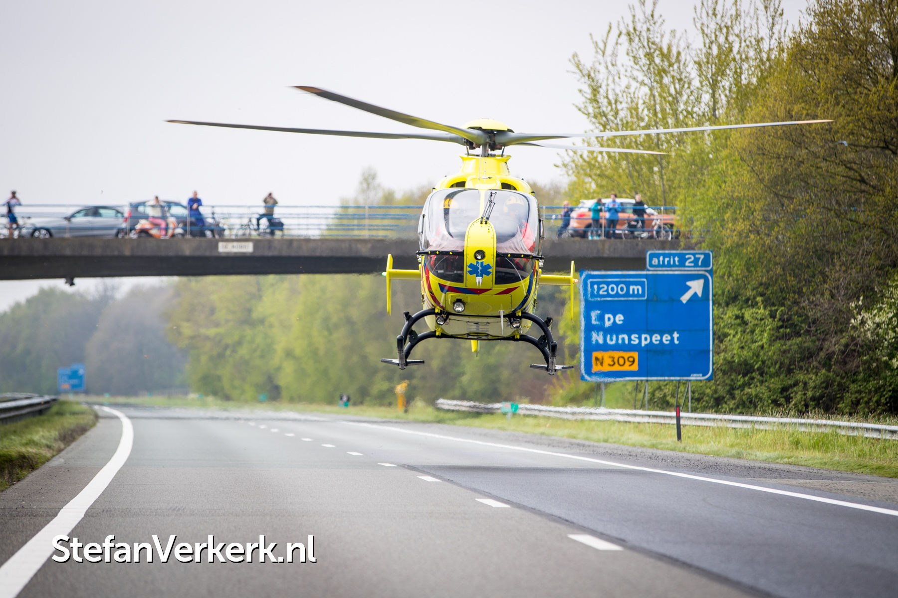 Motorrijder zwaargewond bij ongeval A50 L 222,2 Epe - Foto's - Stefan Verkerk Fotografie & Webdesign