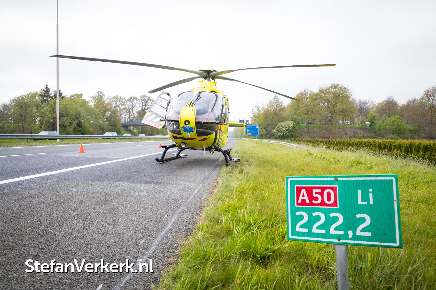 Motorrijder zwaargewond bij ongeval A50 L 222,2 Epe - Foto's - Stefan Verkerk Fotografie & Webdesign