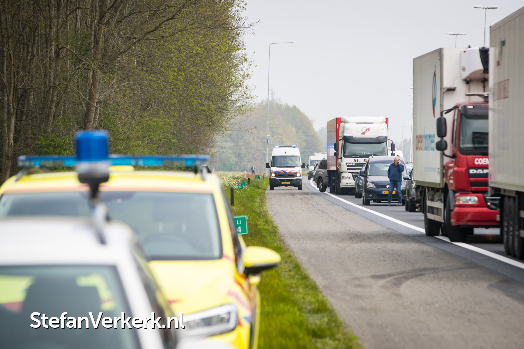 Motorrijder zwaargewond bij ongeval A50 L 222,2 Epe - Foto's - Stefan Verkerk Fotografie & Webdesign