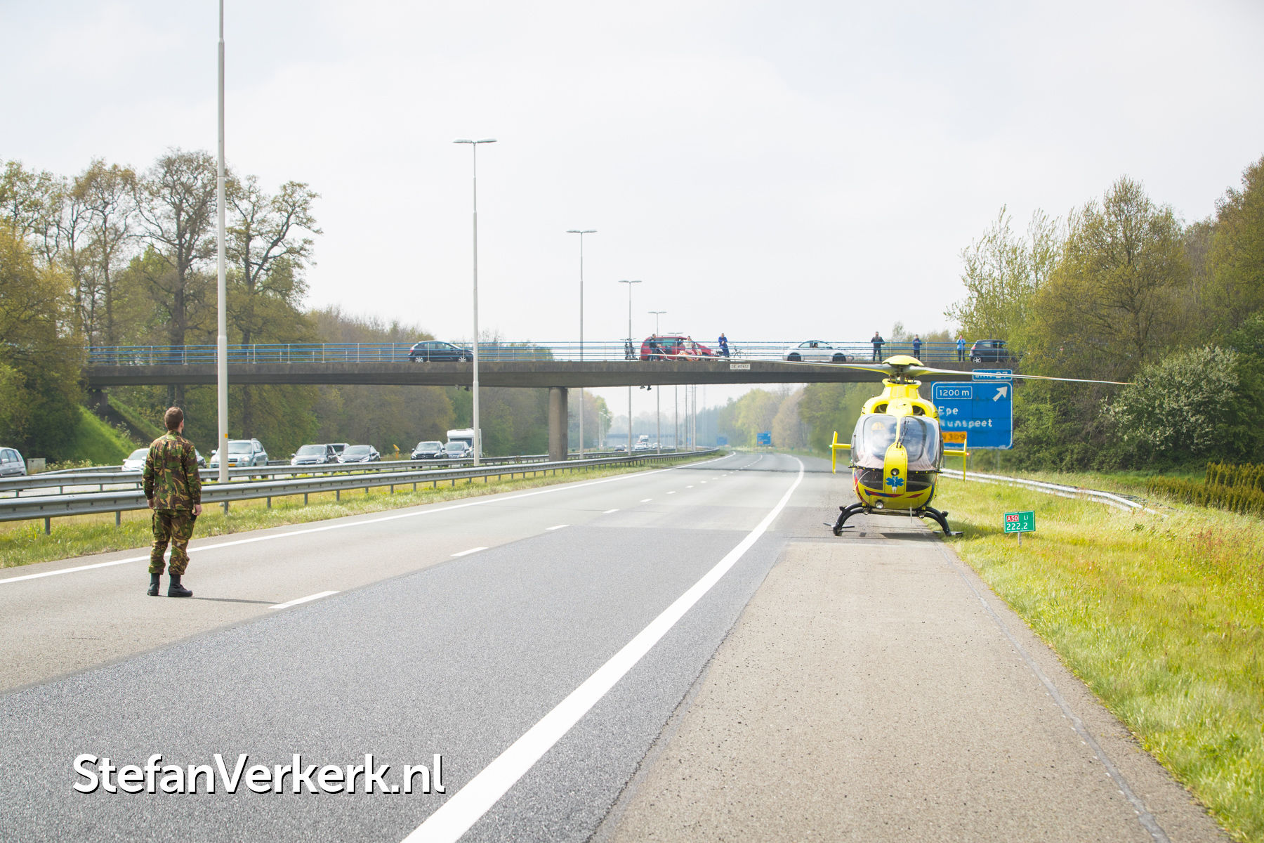 Motorrijder zwaargewond bij ongeval A50 L 222,2 Epe - Foto's - Stefan Verkerk Fotografie & Webdesign