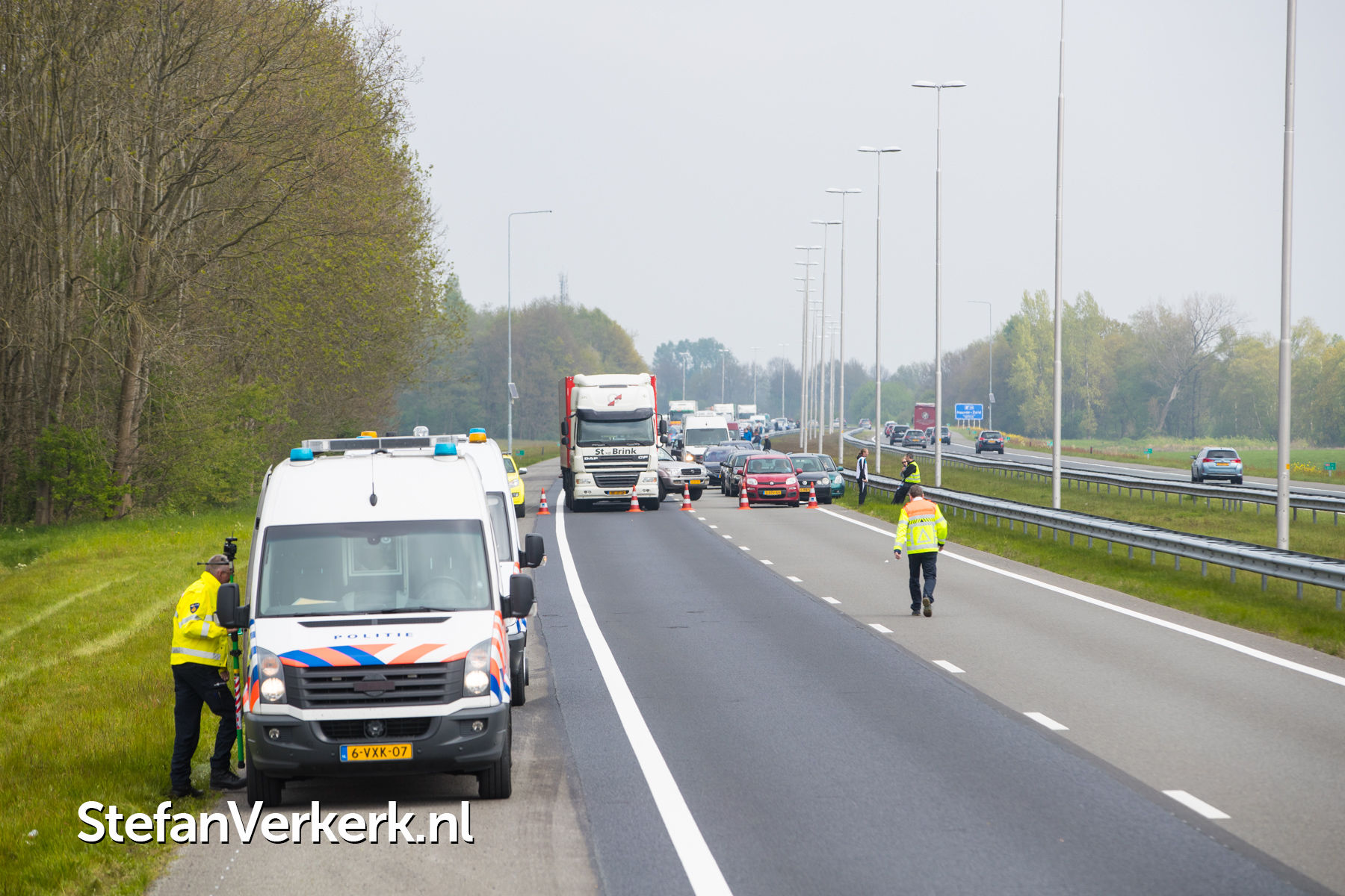 Motorrijder zwaargewond bij ongeval A50 L 222,2 Epe - Foto's - Stefan Verkerk Fotografie & Webdesign