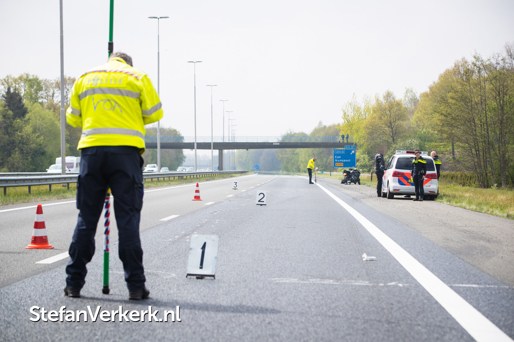 Motorrijder zwaargewond bij ongeval A50 L 222,2 Epe - Foto's - Stefan Verkerk Fotografie & Webdesign